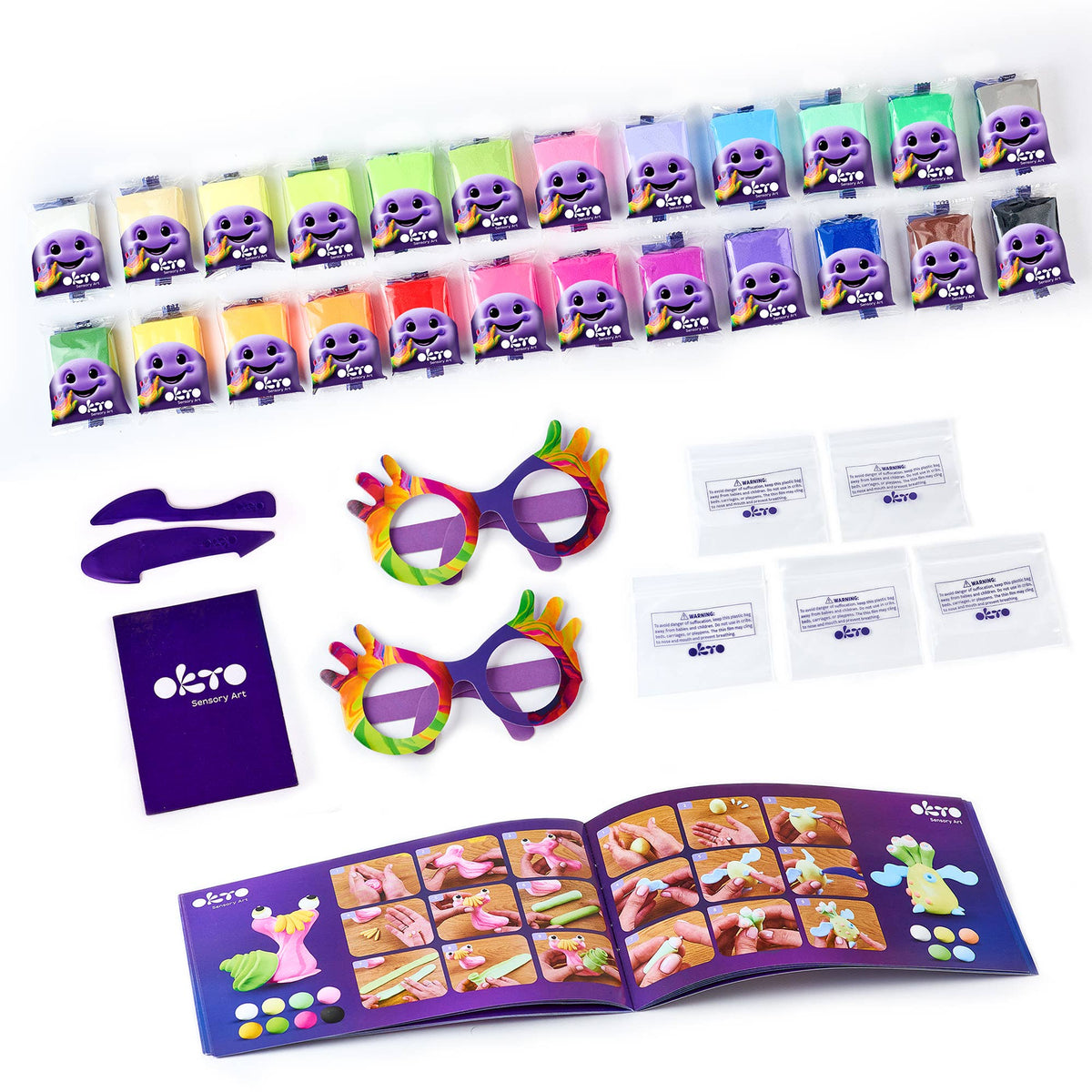 OKTO Air Clay Set for Creativity – 24 Colors – TheCraftWitch