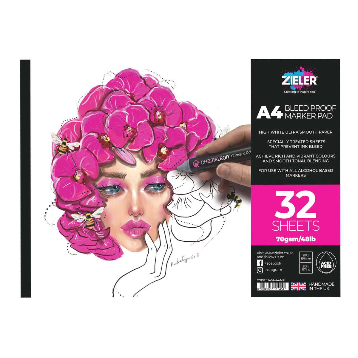 A4 Bleedproof Marker Paper 70gsm (32 Sheets) – TheCraftWitch
